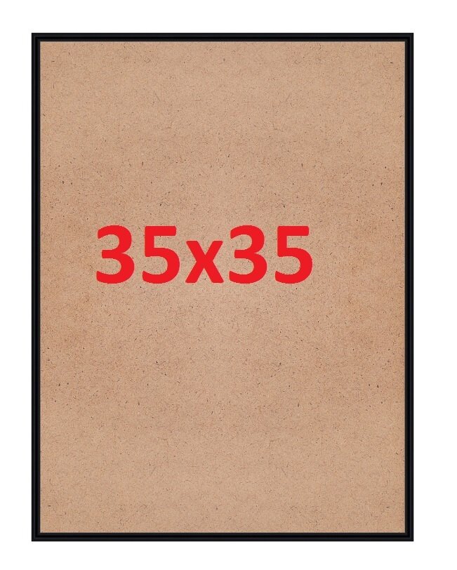 Рамка алюминий 35х35 черный