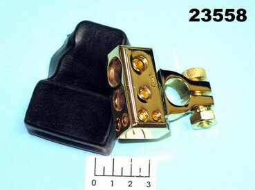 Клемма аккумуляторная минусовая 7-132 gold большая