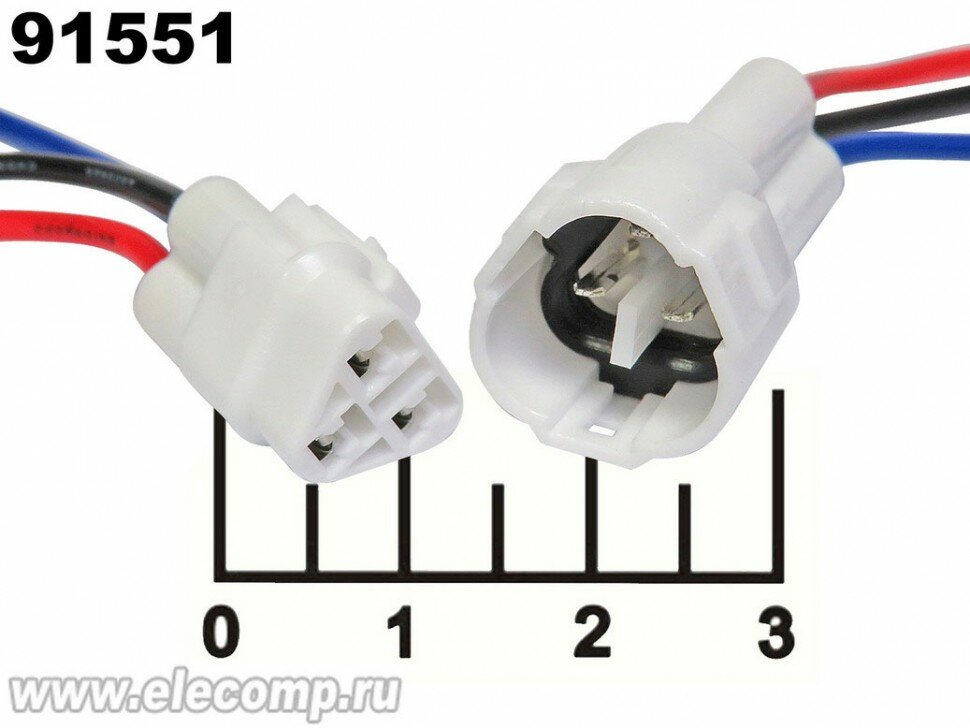 Разъем 3pin в комплекте 2.2мм влагозащищенный на проводе 30см DJ7032Y-2.2-21/11