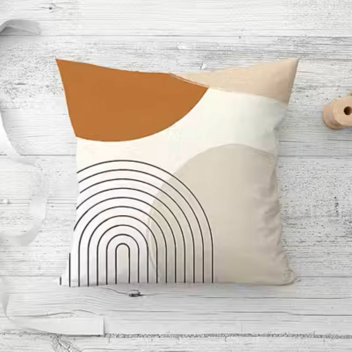 Чехол для подушки Графика Геометрия велюр 40х40