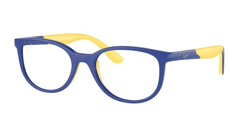 Оправа Ray-Ban RB 1622 3929, овальная, синяя, пластиковая, унисекс, с салфеткой и футляром