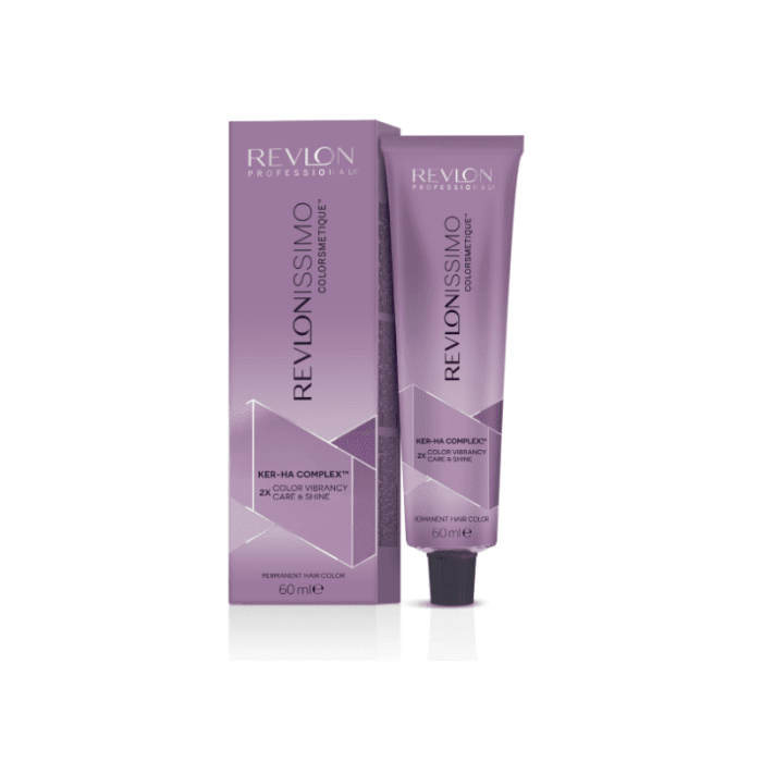 Краска для волос Revlon Professional Coloring Hair Revlonissimo Colorsmetique Care & Shine, Краситель с гиалуроновой кислотой перманентный. Перманентный Краситель с Гиалуроновой кислотой, Гарантия Результата Окрашивания + Уход за Волосами, 33.22