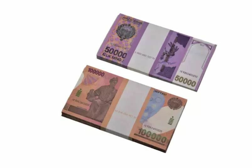 Набор Сувенирные деньги узбекские сумы (100000, 50000)