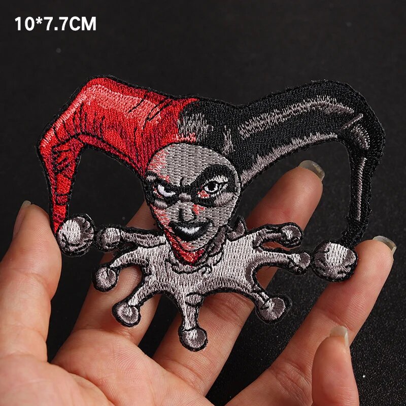 Нашивки с вышивкой "Паук, лошадь, медведь, кошка" Черный, G-BT0008-13