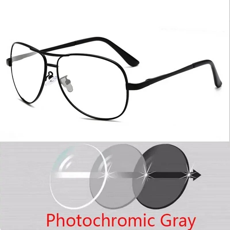 Классические солнцезащитные очки-пилоты для мужчин и женщин, поляризационные авиационные солнцезащитные очки по рецепту 0-0,5 -1,0 -2,0 -3,0 до -5,0