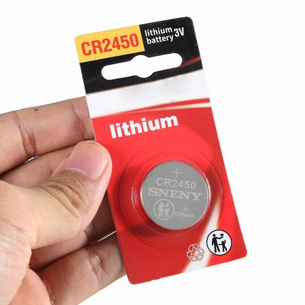 1 Кнопочная батарейка из синели CR2450 3 В