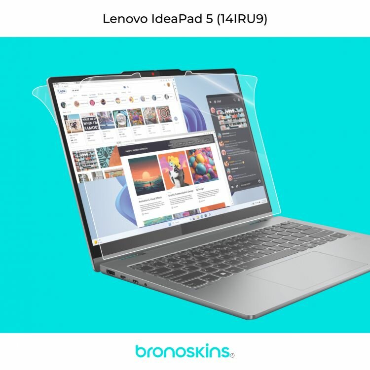 Защитная пленка на верхнюю крышку Lenovo IdeaPad 5 (14IRU9) (Глянцевая)