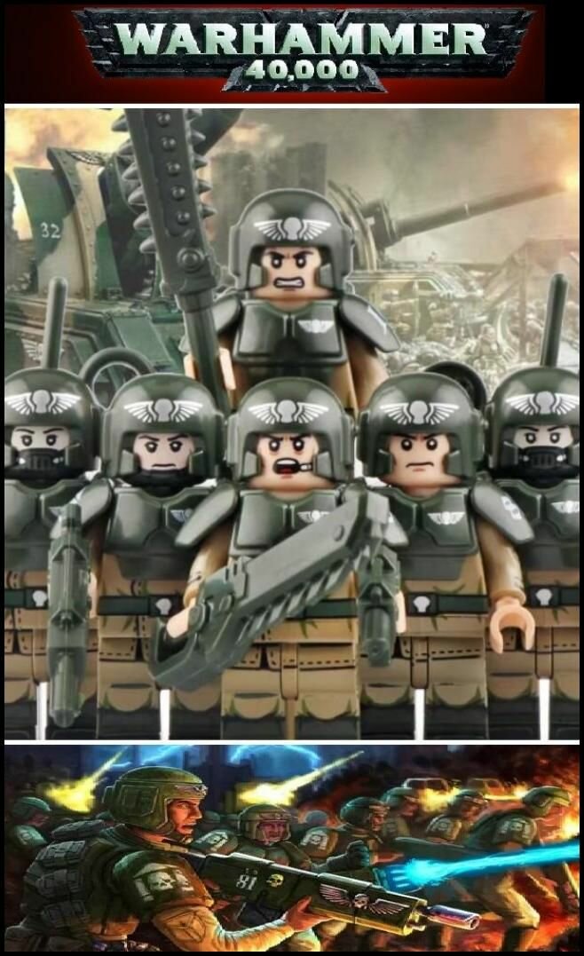 Фигурки Warhammer Имперская Гвардия / Вархамер конструктор