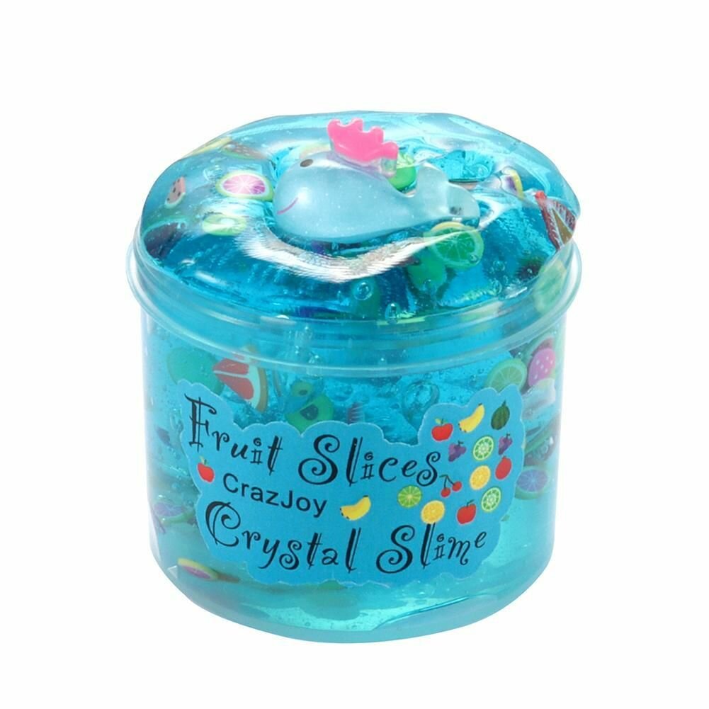 Игрушка для снятия стресса с фруктового слайма из кристаллической грязи