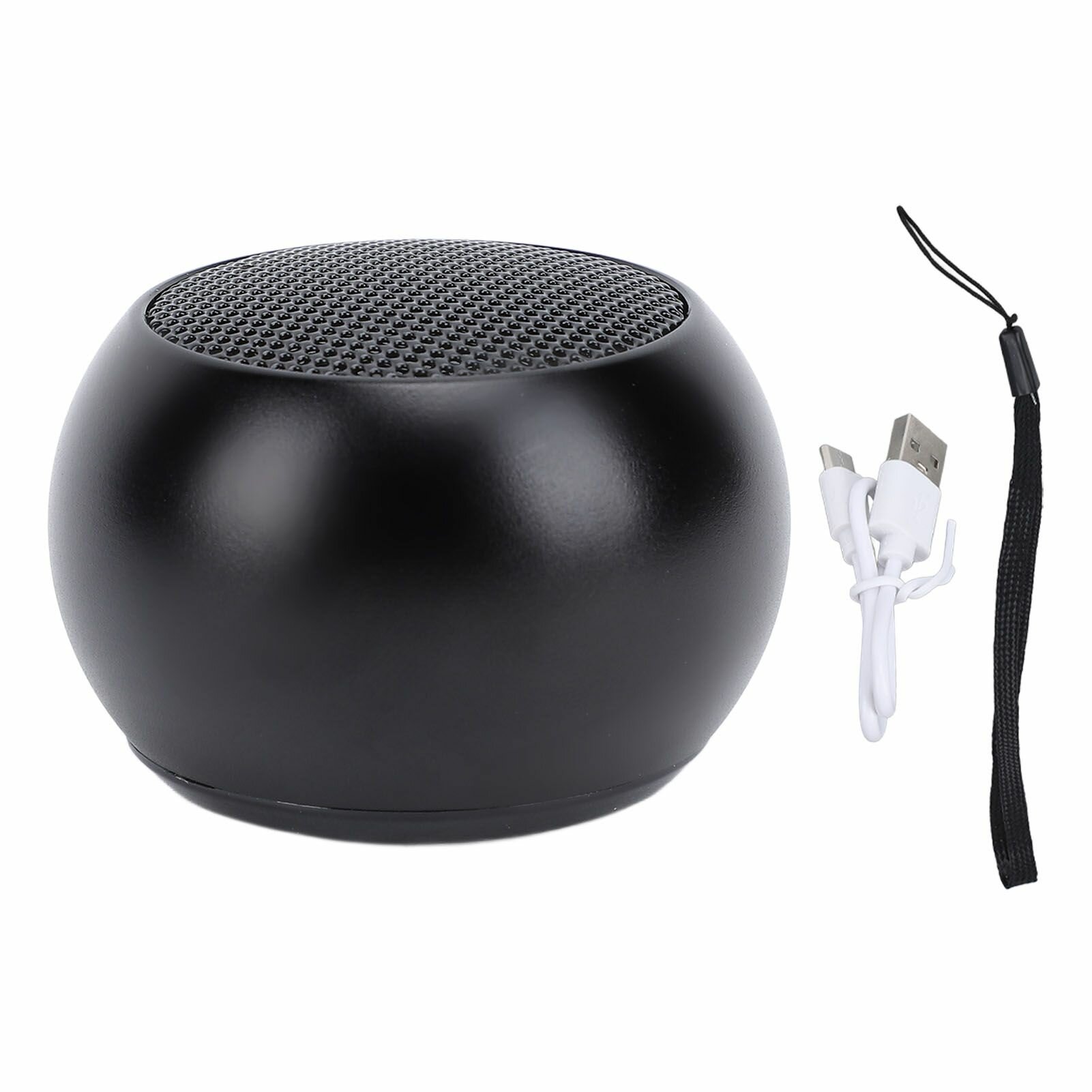 Портативная беспроводная мини-колонка Bluetooth с громким стереозвуком, аккумулятор 300 мАч, маленькая уличная колонка, черная
