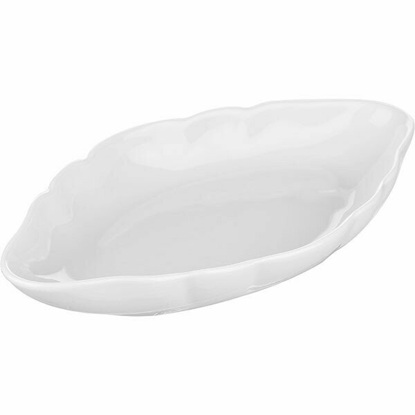 Блюдо для подачи, фарфор, 170✕88 мм, белый (Добрушский фарфоровый завод)