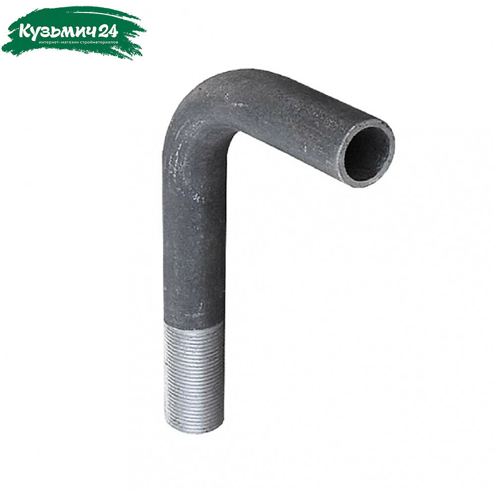 Отвод гнутый с удлиненным плечом Ду=32 мм, 1 1/4", водопроводный, сталь