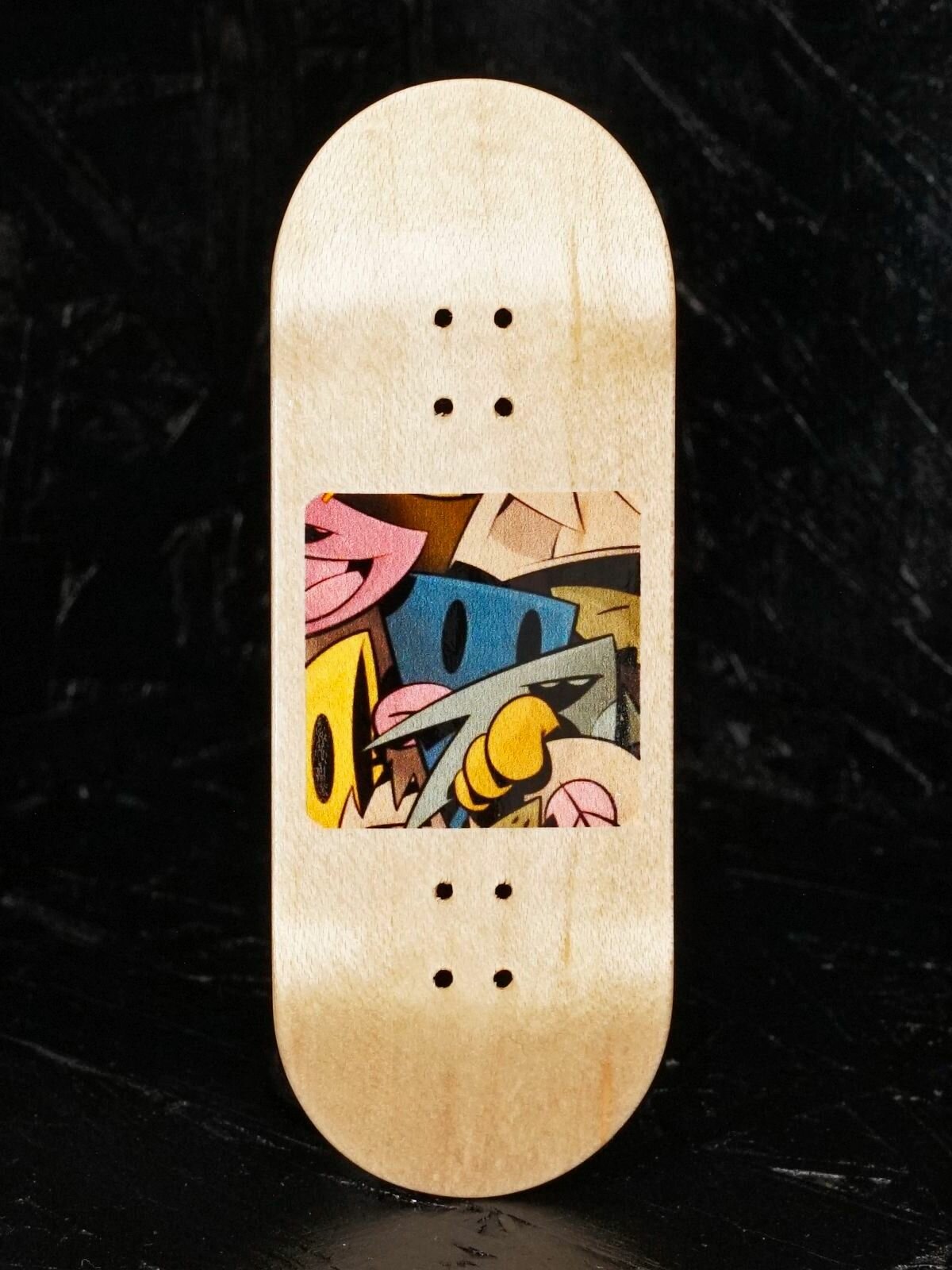 Дека для фингерборда Systeam FB x Zak Mini Monster - Next Level Pied World SFG 34.5 x 96 medium concave