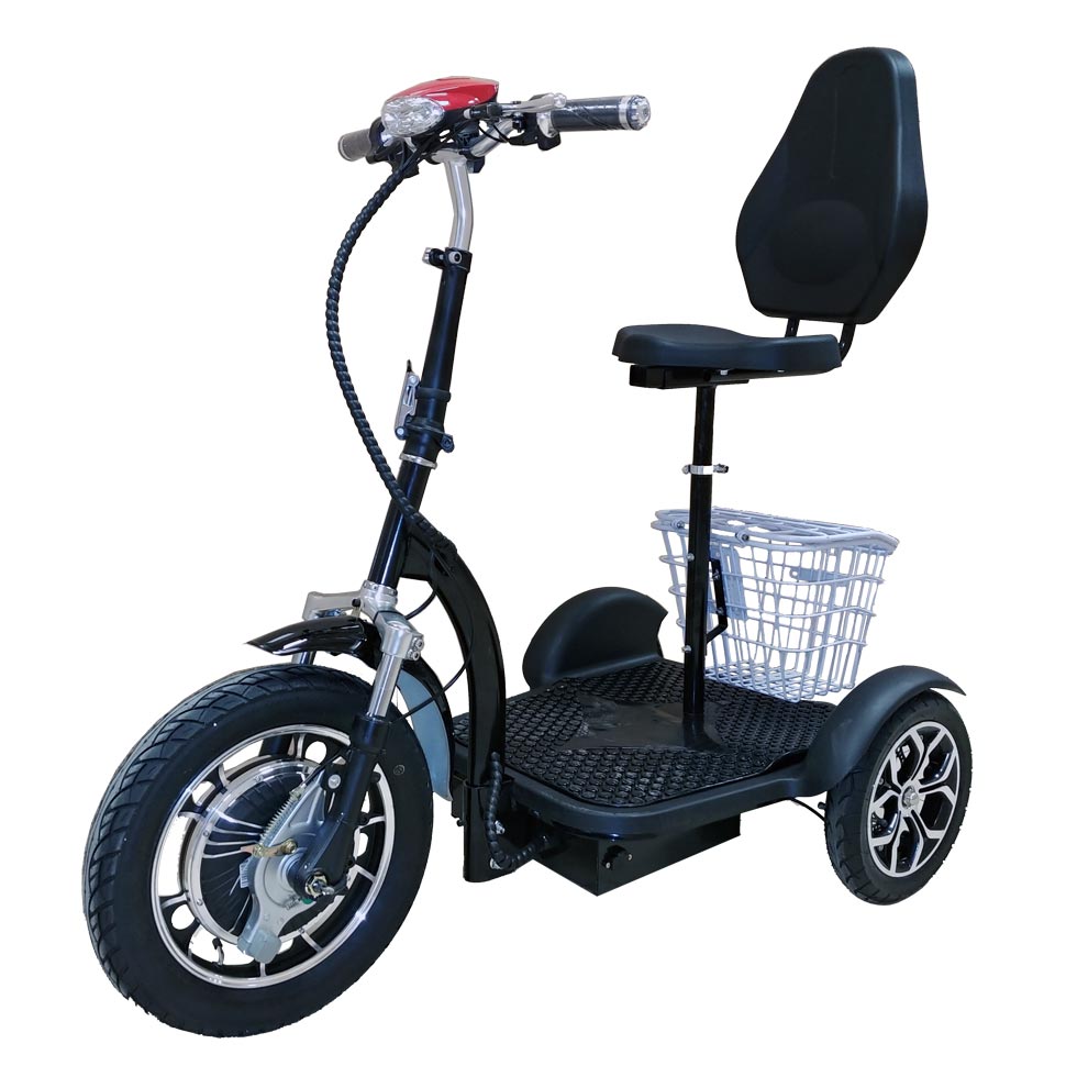 Скутер трицикл HEADWAY LUX 500W-S LiIon 13A/H черный со спинкой