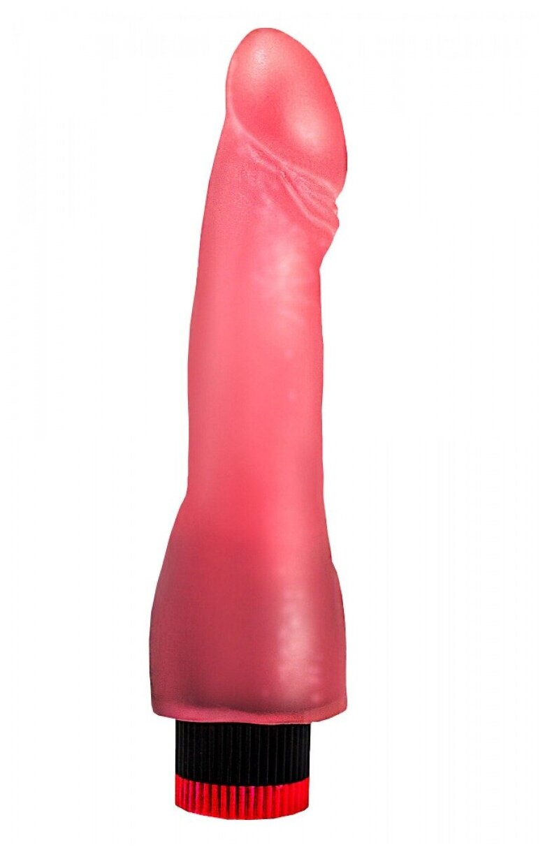 Вибратор розовый с утолщением у основания