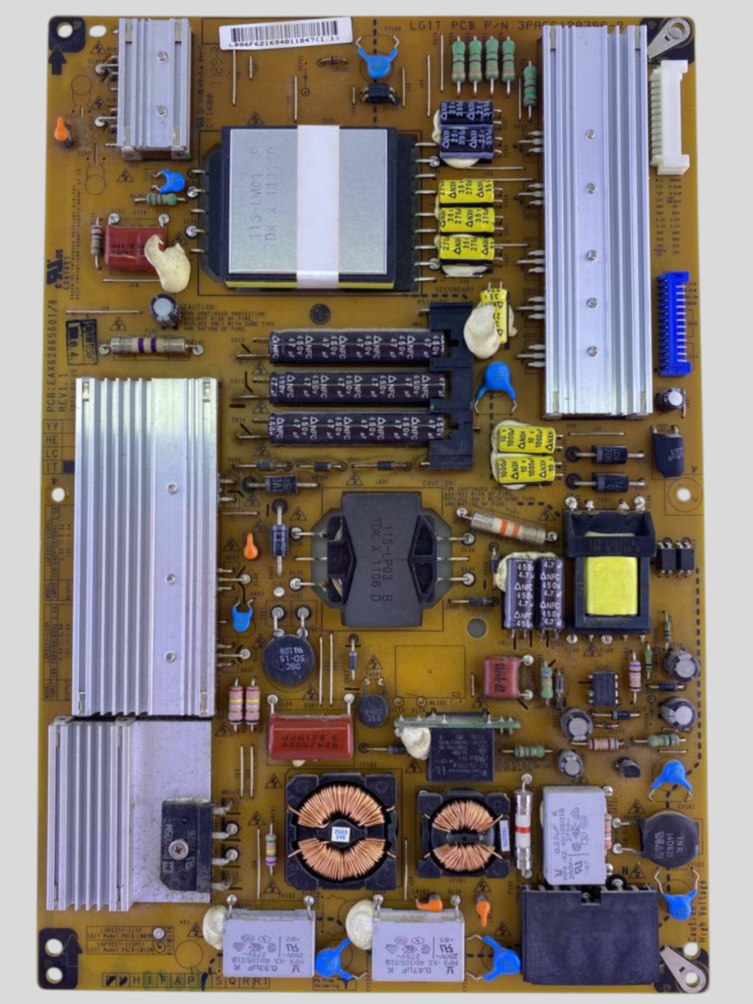 Блок питания EAX62865601/8 LGP3237-11SP REV1.1 для телевизора LG 32LW4500LED , 32LV3500