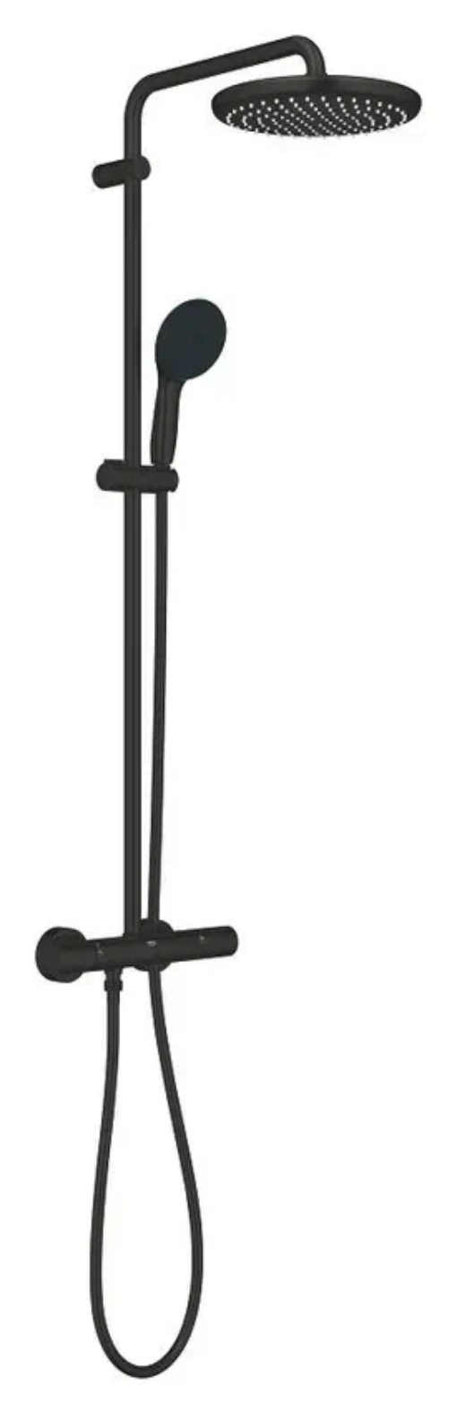 Душевая система с термостатом GROHE Tempesta System 250, 266702431 матовый чёрный