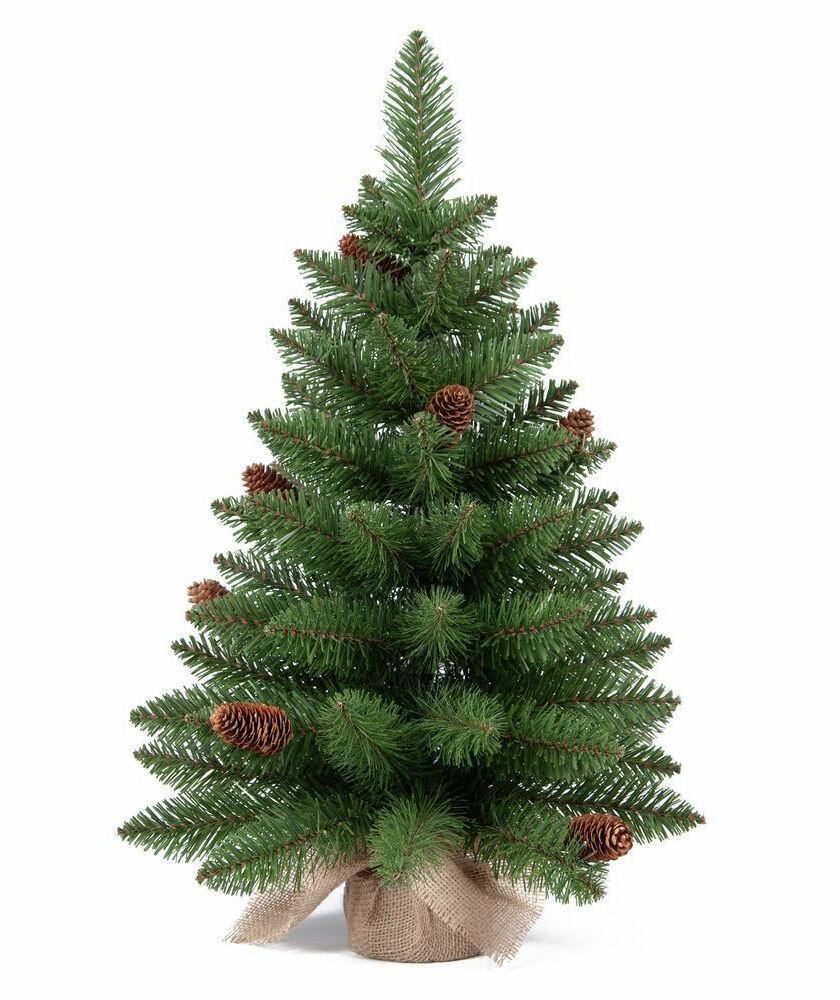 Настольная искусственная ель фремонт с шишками, зелёная, хвоя ПВХ, 60 см, A Perfect Christmas 31FREB60