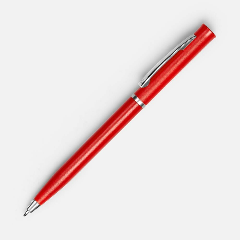 15 шт. Ручка шариковая Euro Chrome, красная, Open