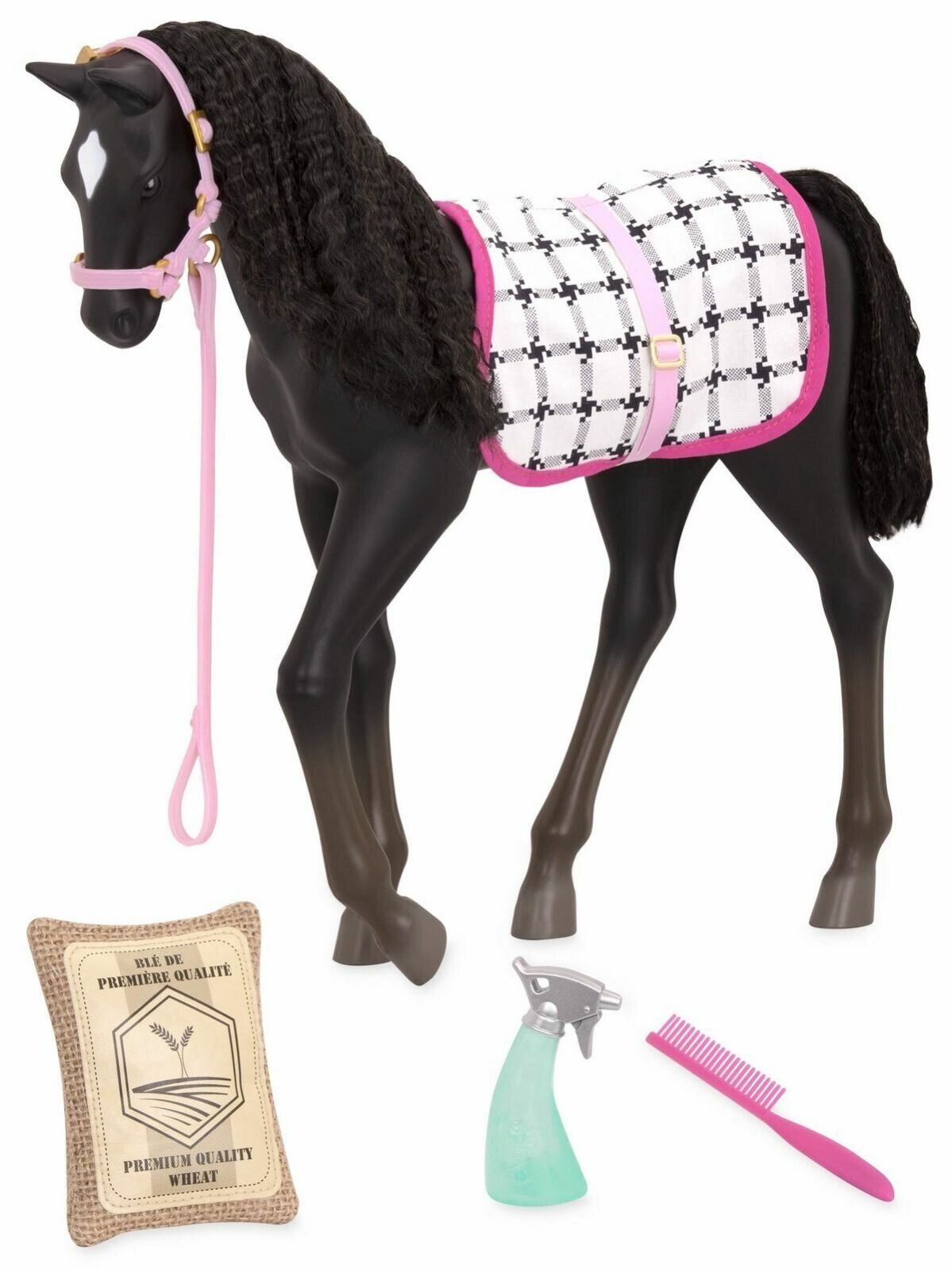 Жеребенок 32 см Our Generation Черный бархат