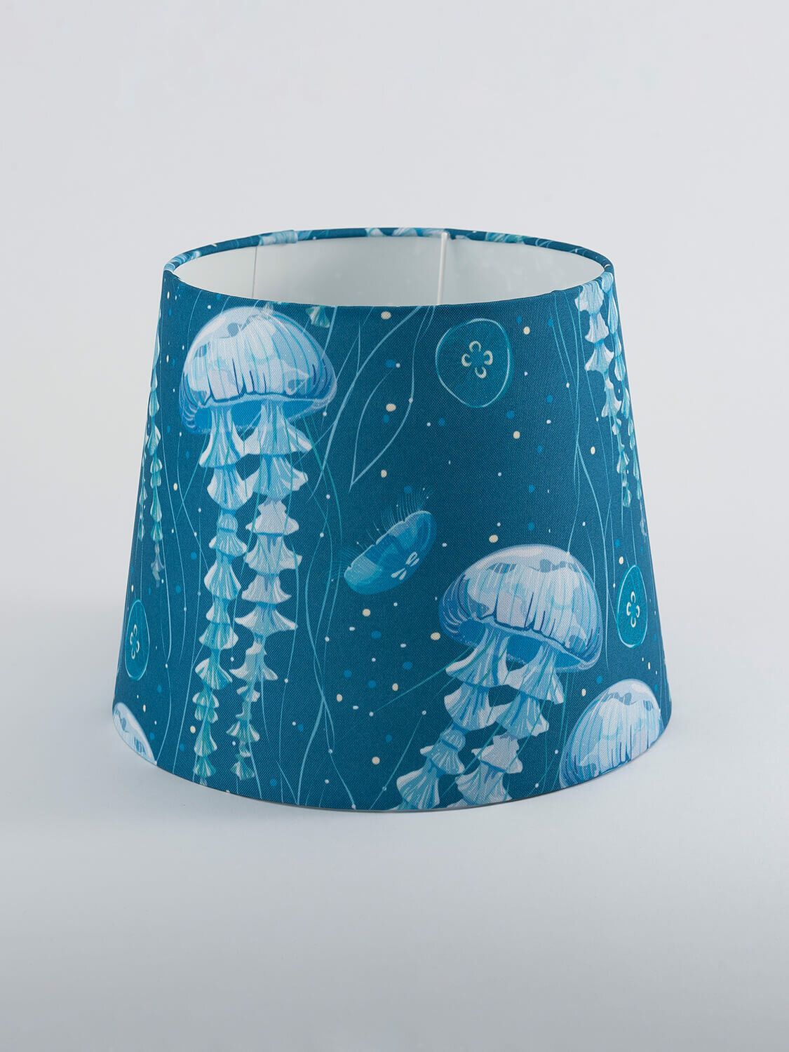 Абажур для настольной лампы, принт "Sea Black", конус 25 см