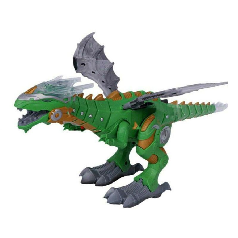 Игрушка dinosaur captivating water spray with fire breathing design, green