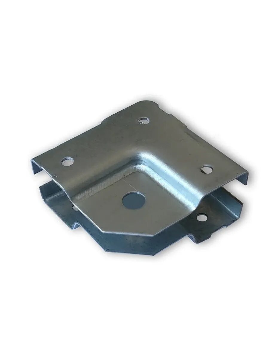 Краб-система Г-образная 20х20х1,2мм стальная , оцинкованная "МастерБолтиков" ( 4 шт )