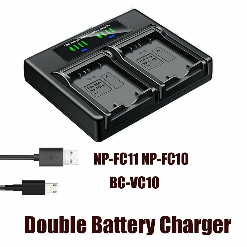 Двойное USB-зарядное устройство для For SONY NP-FC10 FC11 DSC-P10 P10L P10S P12 P2 P3 P5 P7 P9 P8 P8L F77 V1