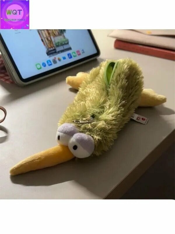 WQT пушистый пенал в виде квиви, милые канцелярские товары