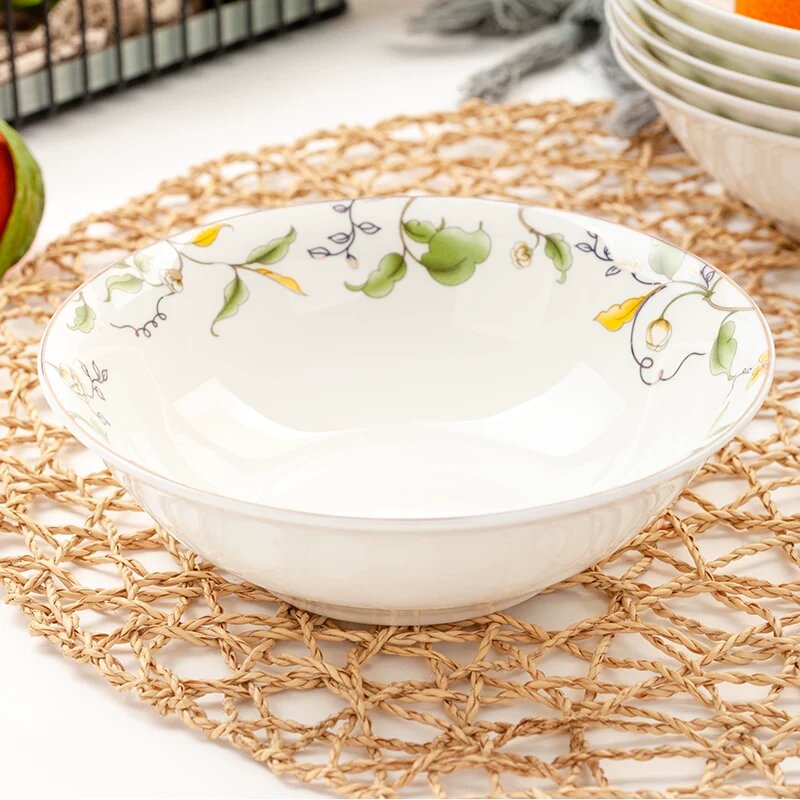 Керамическая миска для риса и супа из тангшанского костяного фарфора, 6inch шт, для домашнего использования,