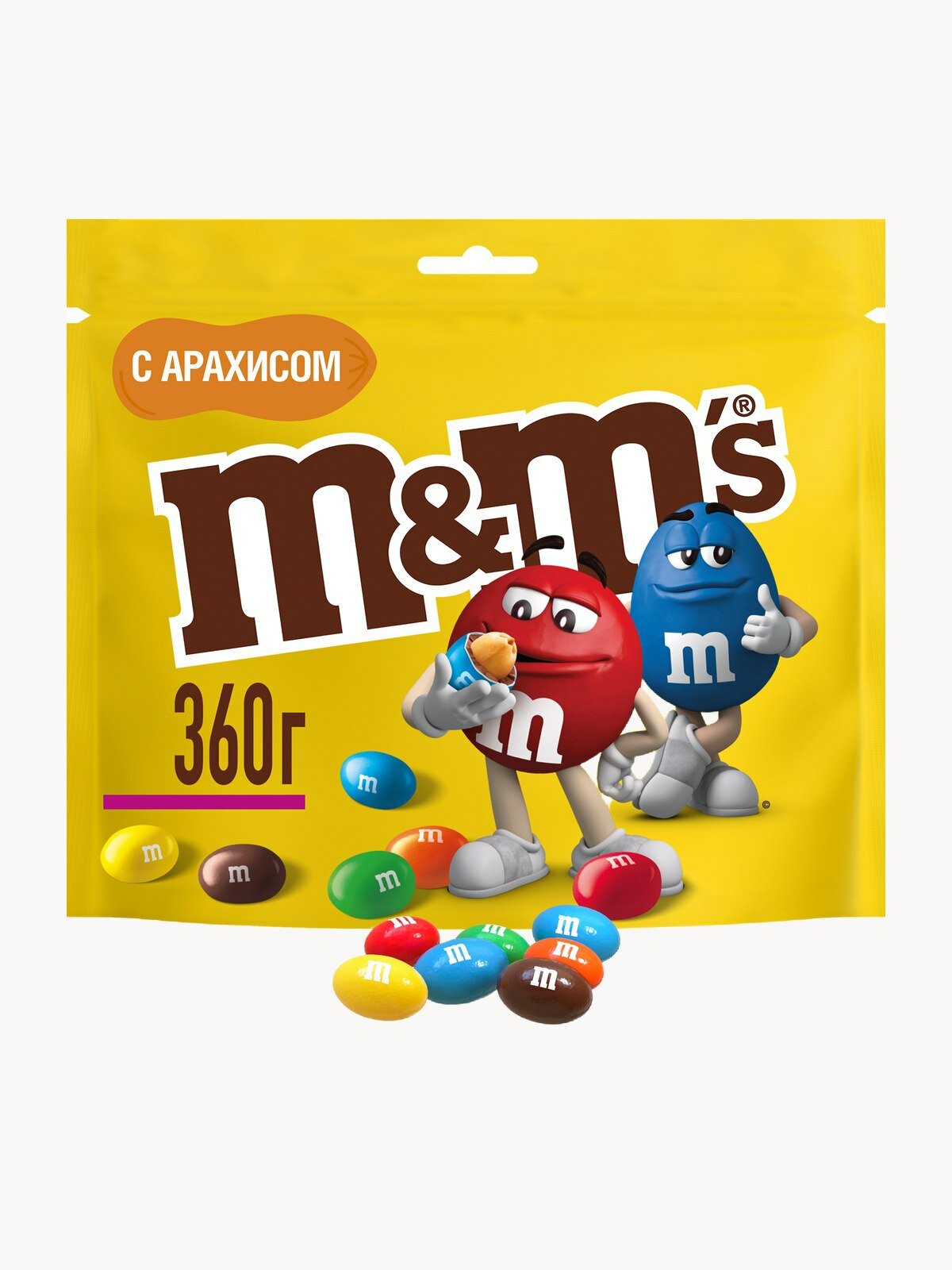 Драже M&M's арахис в шоколадной глазури 360 г