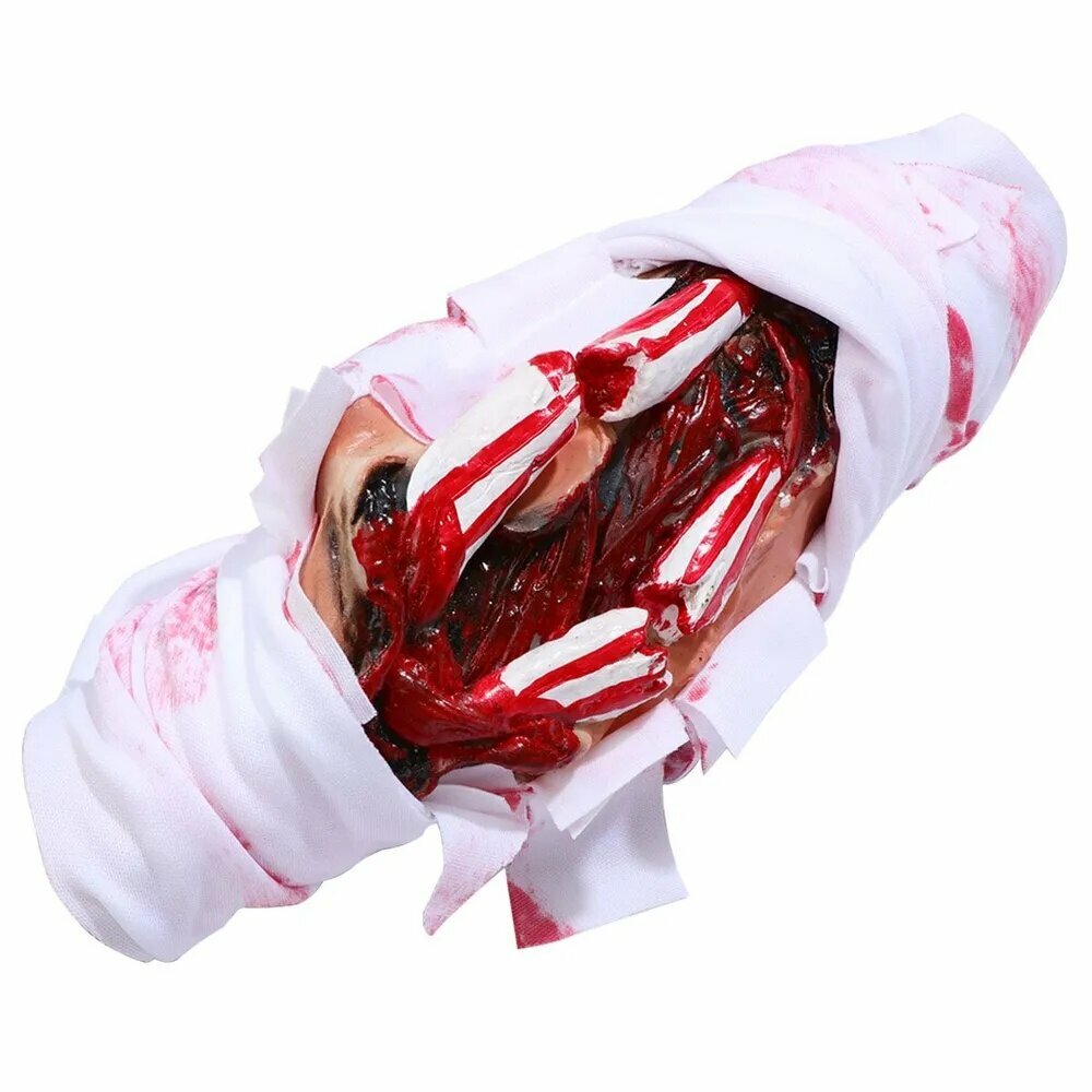 KNOW EASY-Белый кровавый бинт из ткани и пластика для страшного хэллоуинского реквизита