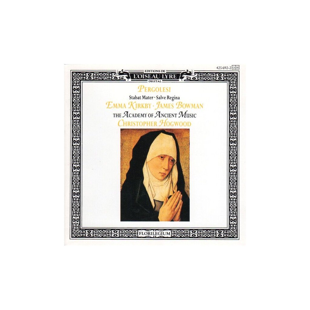 Диск Pergolesi: Stabat Mater; Salve Regina. Emma Kirkby, James Bowman, Academy of Ancient Music, Christopher Hogwood (1 CD)