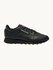 Кроссовки Reebok Classic Leather, размер 7 US, черный/черный/серый