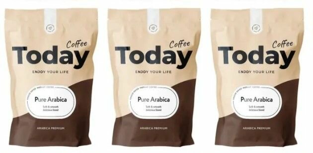 TODAY Кофе Арабика, сублимированный, 150 г, 3 шт.