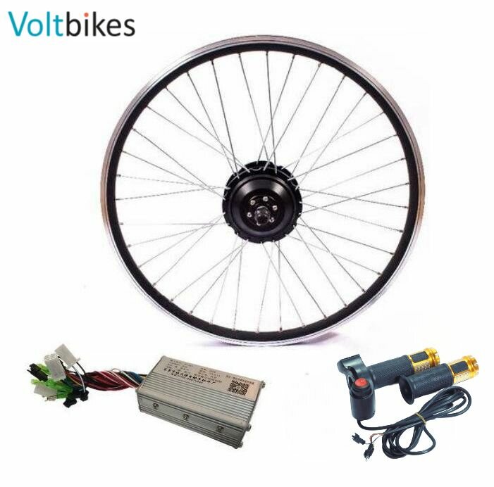 Мотор-колесо редукторное переднее 350Вт, 26", 36В/48В набор Green-DDK