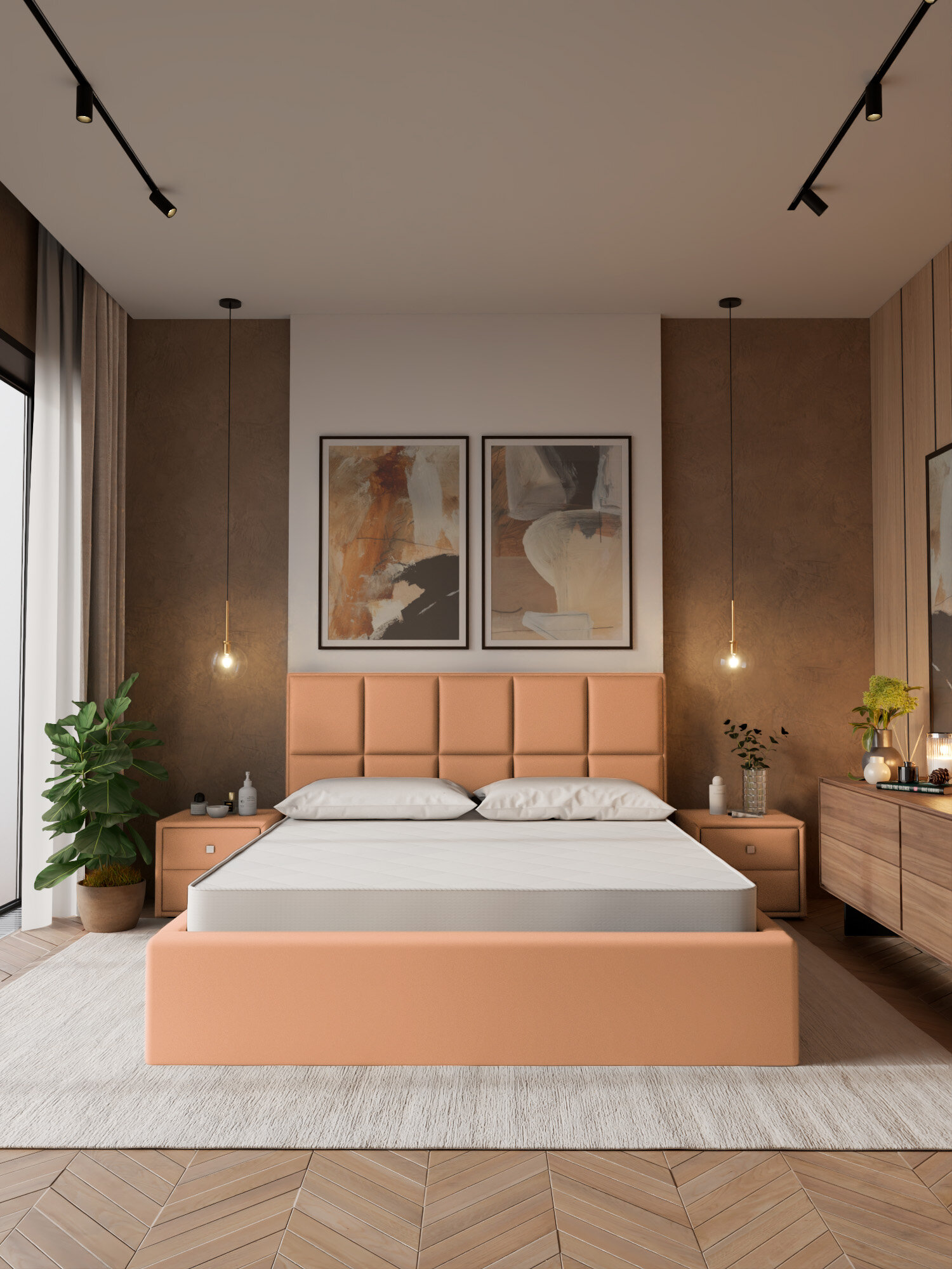 Кровать двуспальная 180х200 с подъемным механизмом, Флоренция с мягким изголовьем для дома и спальни, ортопедическое основание, ящик для белья