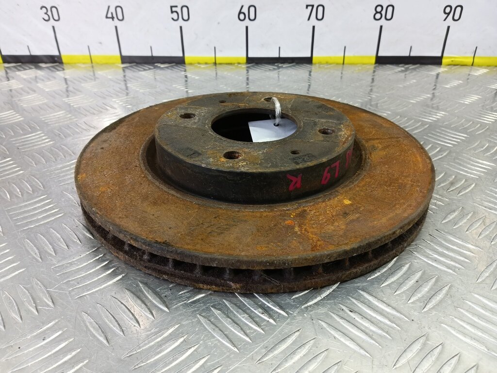 Диск тормозной передний Б/У для MITSUBISHI LANCER IX рестайлинг (2005—2010) MR510742