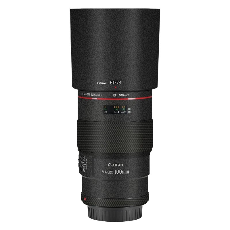 Meiben Tang 3M Защитная пленка для объектива Canon EF 100mm f/2.8 Macro Lens - Черный с кожаным рисунком