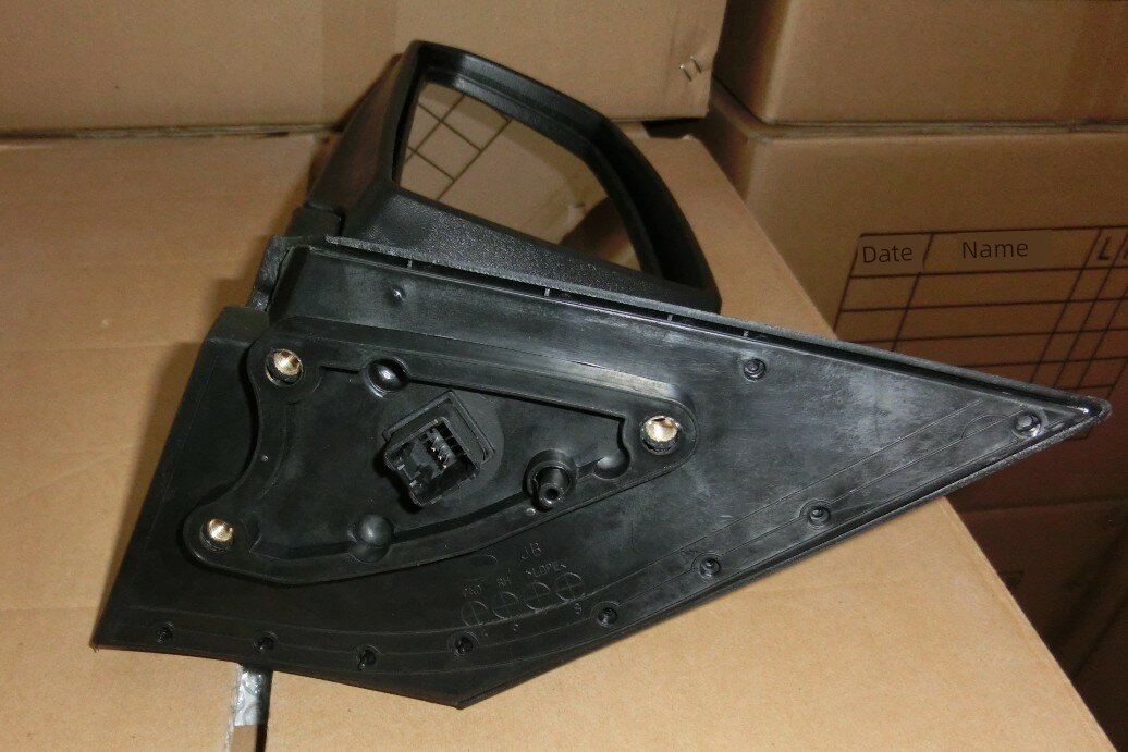 Зеркало заднего вида Kia Rio в сборе, с электроприводом, серебристое, левое и правое, с покраской RIO Киа Рио_Справа -