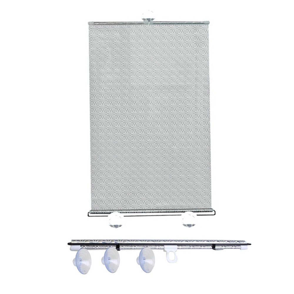 1Pcs Портативный Черный Мешковый Точечный Зонтик Без Перфорации С Пластмассовыми Пружинными Пными Пластинками Для Балкона, Спальни, Офиса, Черный Занавес, Материал ПВХ, Размеры: 60*40cm, 125*40cm, 125*45cm, 125*50cm, 125*58cm