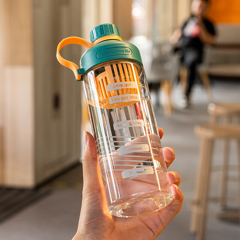 Премиум теплостойкий чайник с фильтром, зелено-оранжевый, 550 мл - портативный и удобный