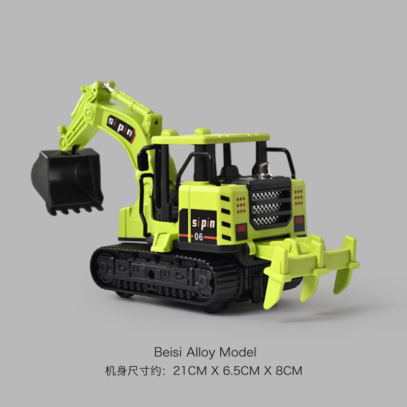Детский игрушечный экскаватор из сплава, строительная машина, инерционный кран, игрушечная машинка для мальчиков от 3 до 6 лет.