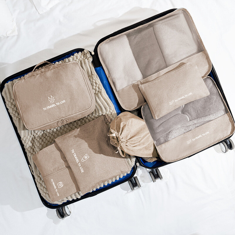 Катионный семь частей багажа сумка для хранения одежды Путешествия Стиральная взрывчатки сумка для хранения