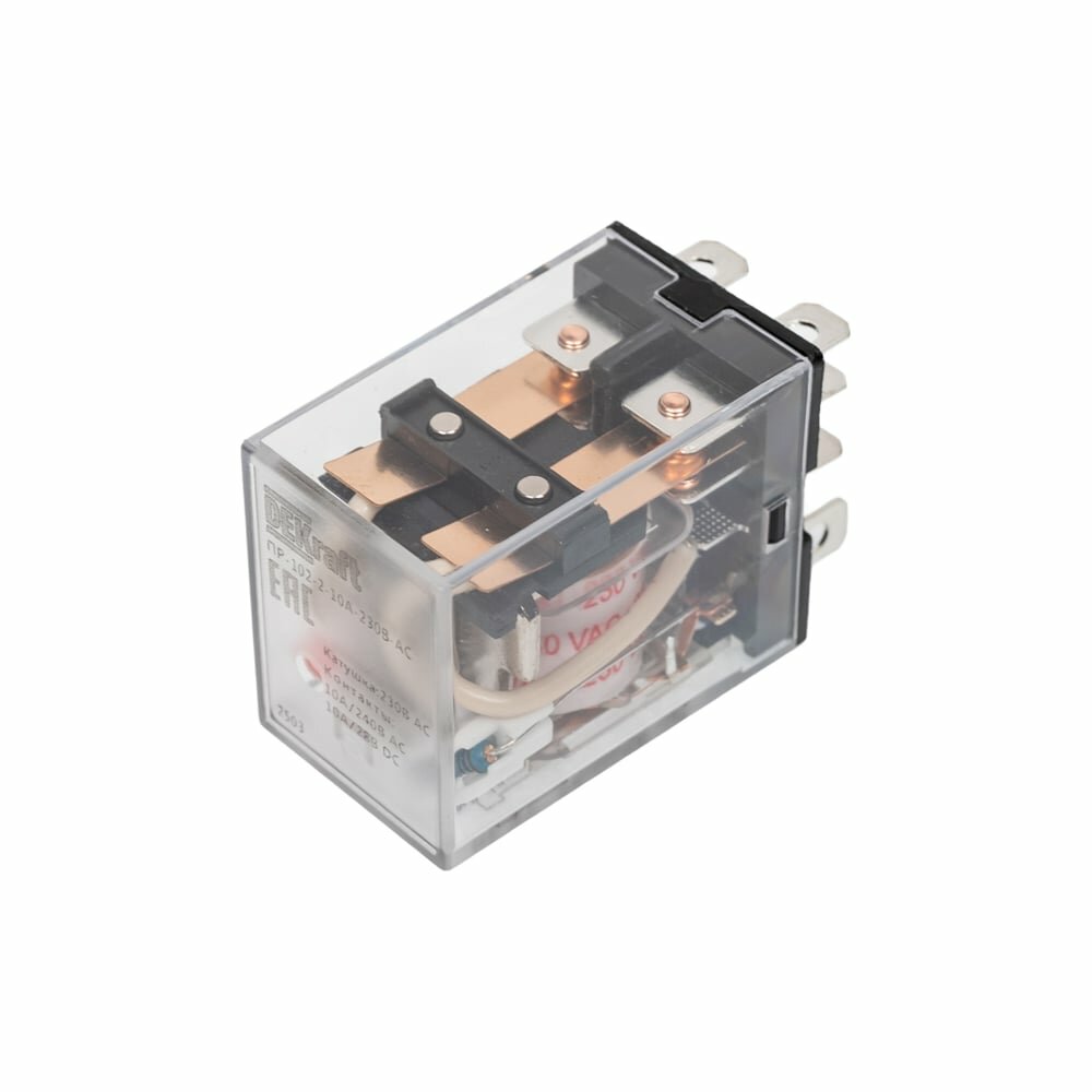 Двухконтактное промежуточное реле Dekraft пр-102