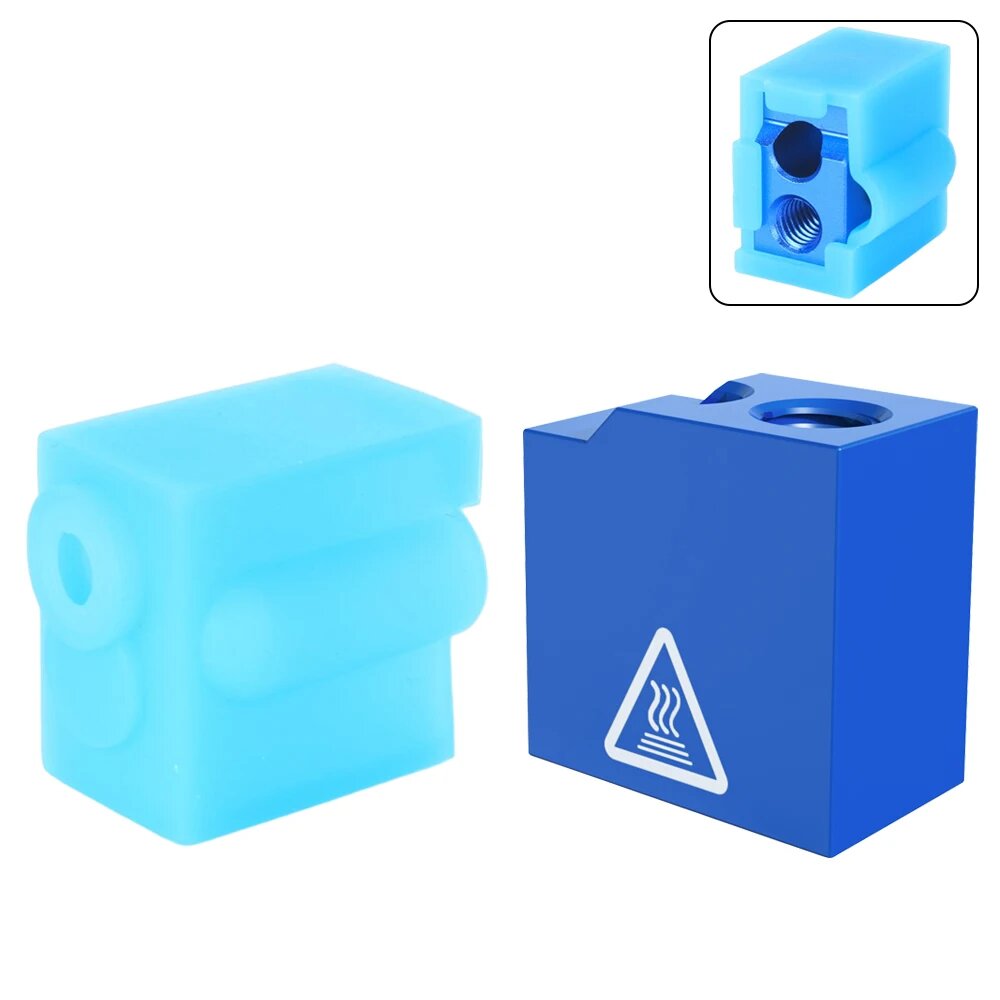 Запчасти для 3D-принтера 3DSWAY нагреватель e3d v6 Hotend Volcano v2 HeatExtruder J-head алюминиевые нагревательные силиконовые носки