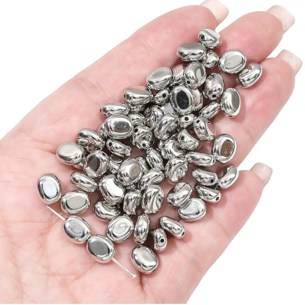 Металлические блестящие квадратные подвески со звездами и крестом