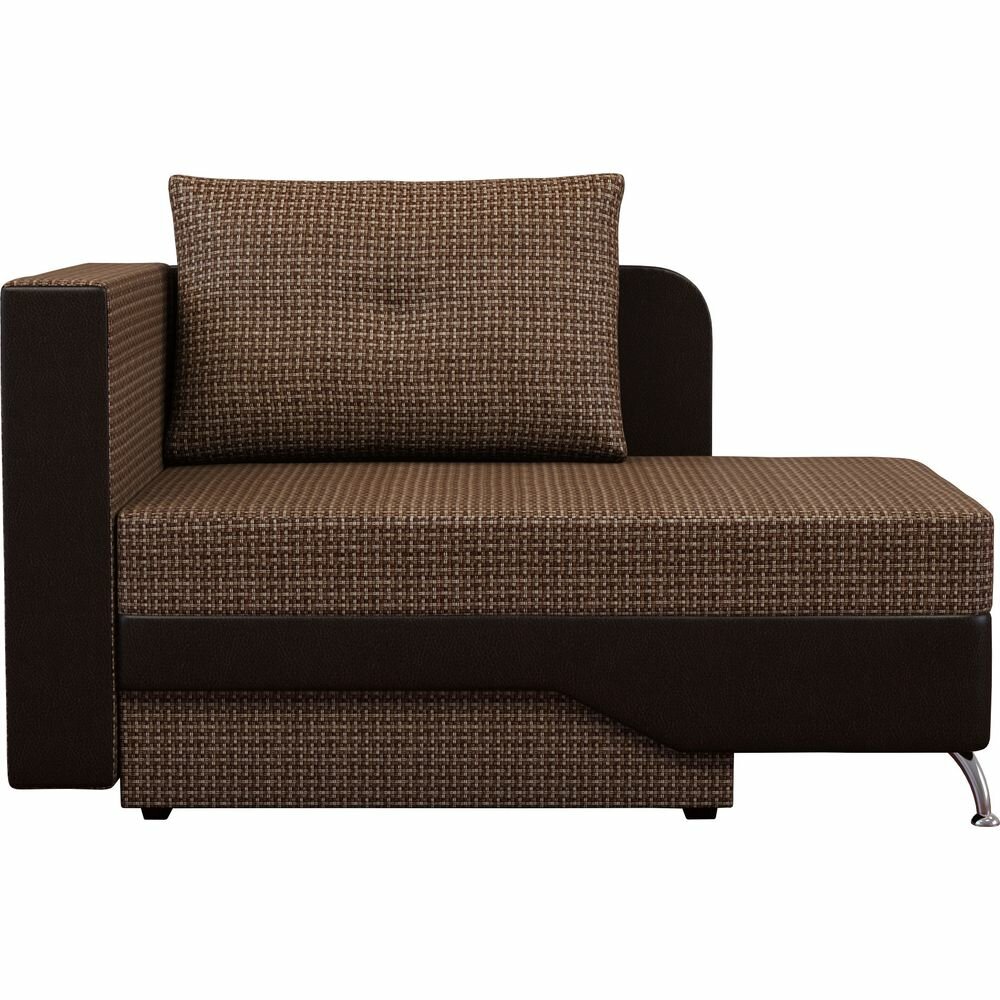 Диван кушетка Наш Диван Весна А8 рогожка коричневая