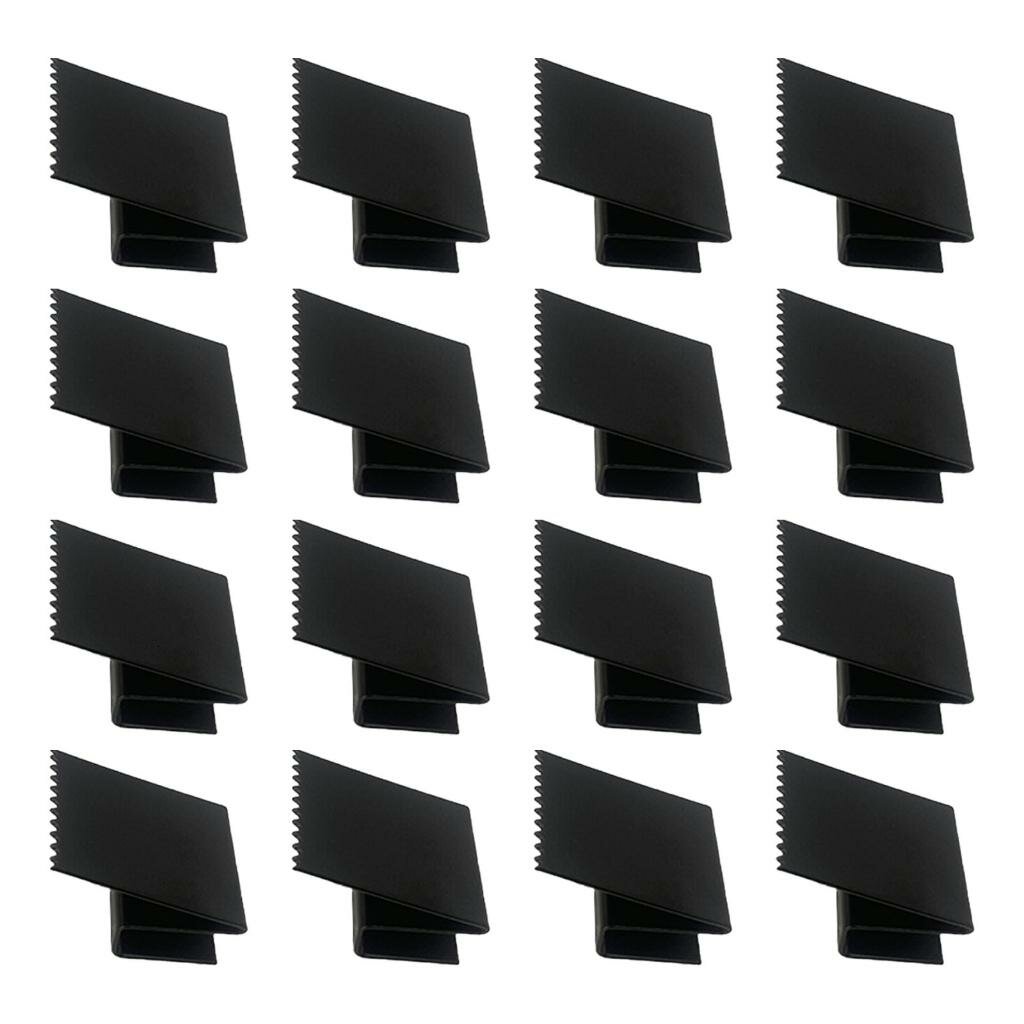 Универсальные стальные зажимы для окон, 16 шт, Черный