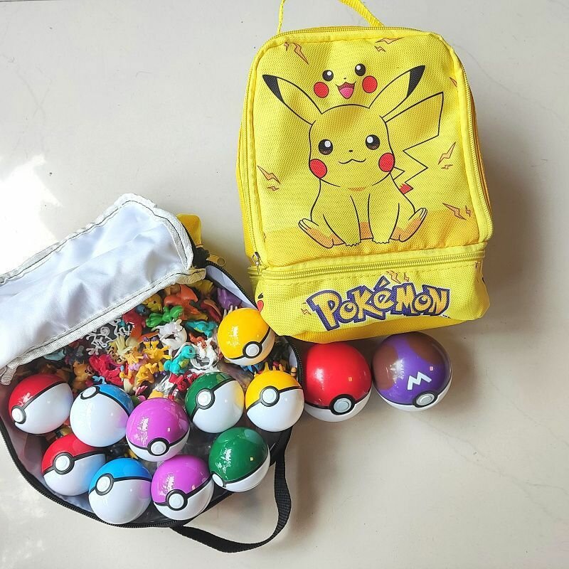 Игрушки Pokemon Pokémon Dream, фигурки, 144 штуки, капсула Poke Ball, игрушечная сумка, коробка